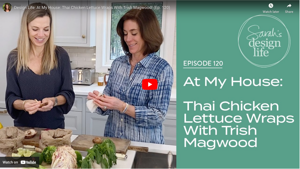 AT MY HOUSE: THAI CHICKEN LETTUCE WRAPS WITH TRISH MAGWOOD! (EP. 120 ...